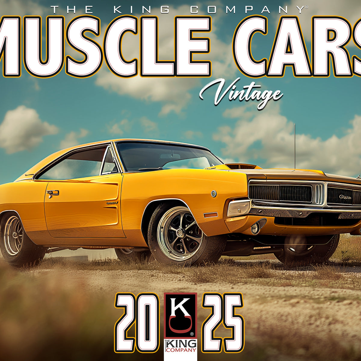2025 Muscle Cars Wall Calendar 16-Month X-Large Size 14x22, Best Muscle Cars Calendar by The ...