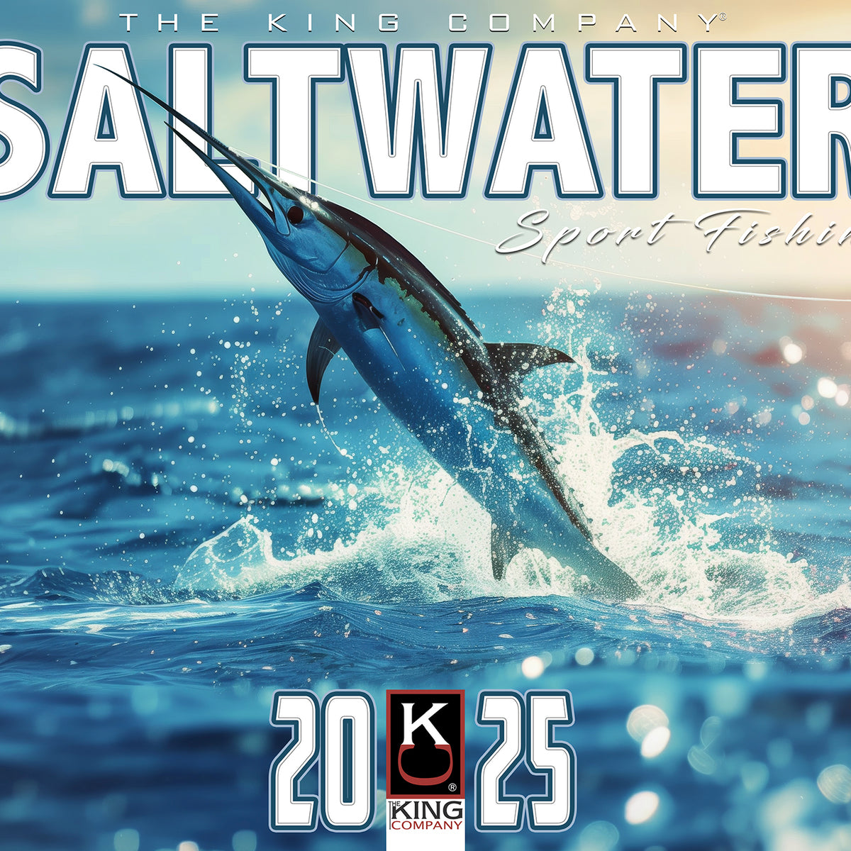 2025 Saltwater Fishing Wall Calendar 16-Month X-Large Size 14x22, Best ...