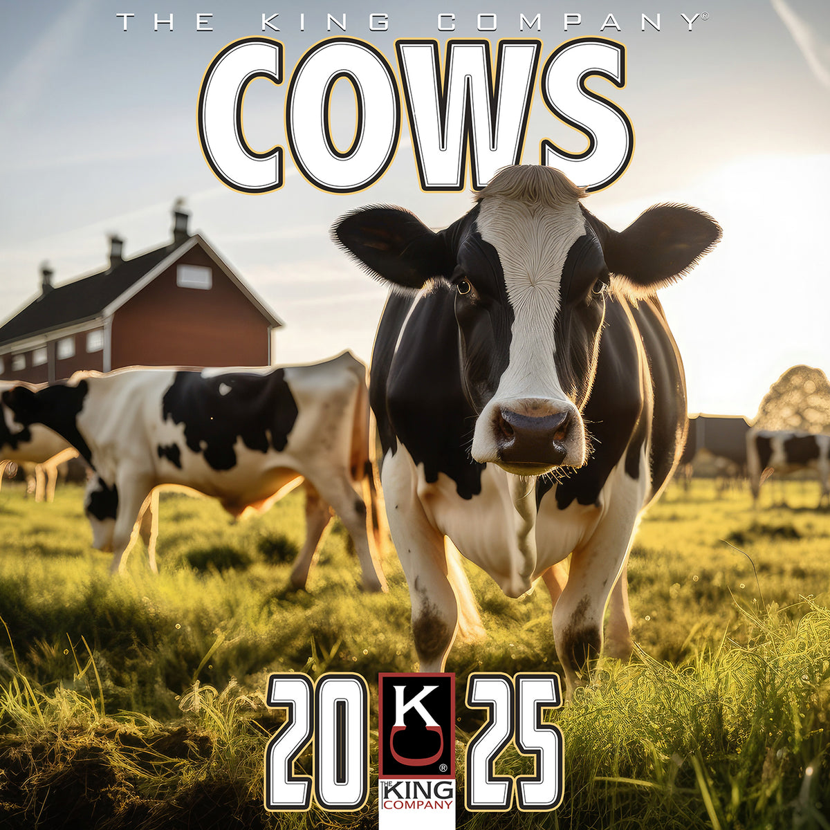 2025 Cows Wall Calendar 16-Month X-Large Size 14x22, Best Farm Cows ...