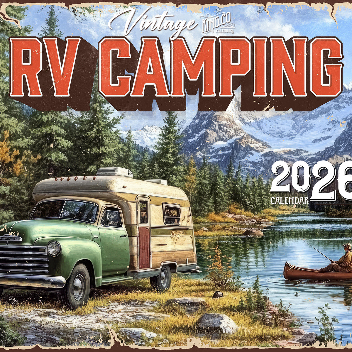 2026 Vintage RV Camping Wall Calendar – Classic Campers & Scenic ...