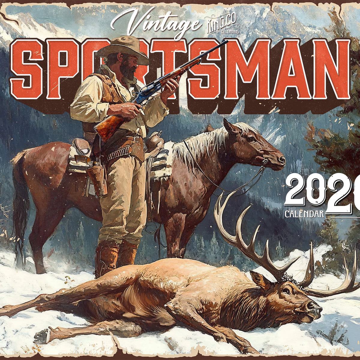2026 Vintage Sportsman Wall Calendar – Classic Outdoor Adventure Art ...