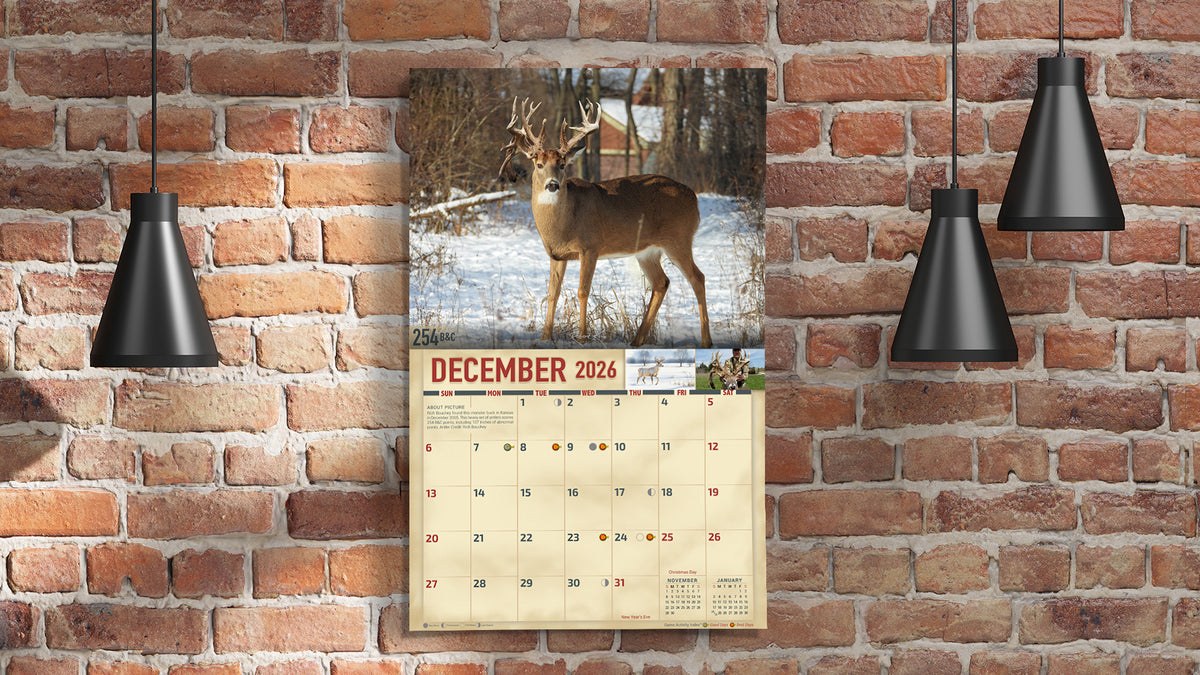 2026 Whitetail Deer Signature Series Wall Calendar – Trophy Bucks – The ...